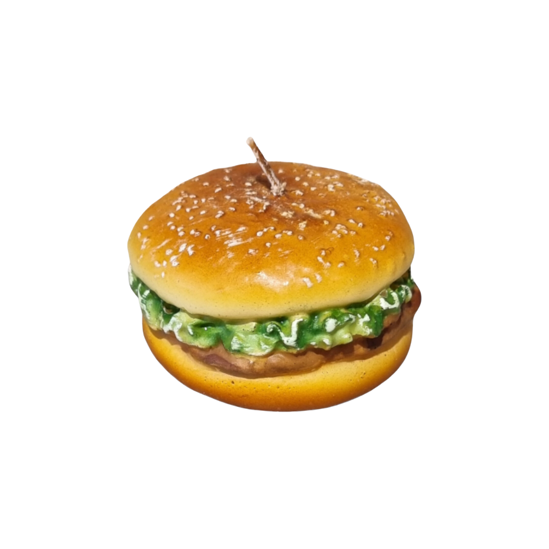 Burger Shaped Candle – PWR.8 STUDIO